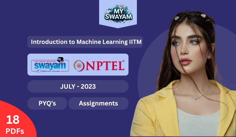 Introduction To Machine Learning Iitm Pyq Bundle My Swayam